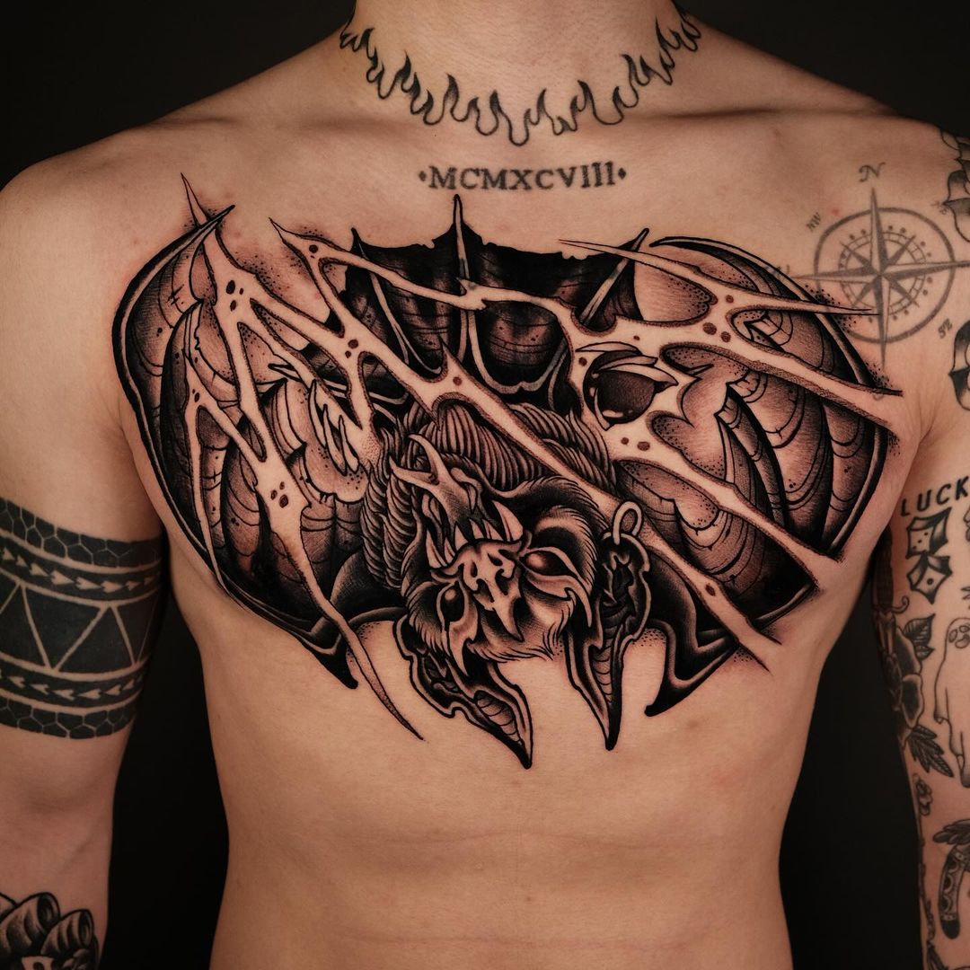 Chest Piece Tattoo